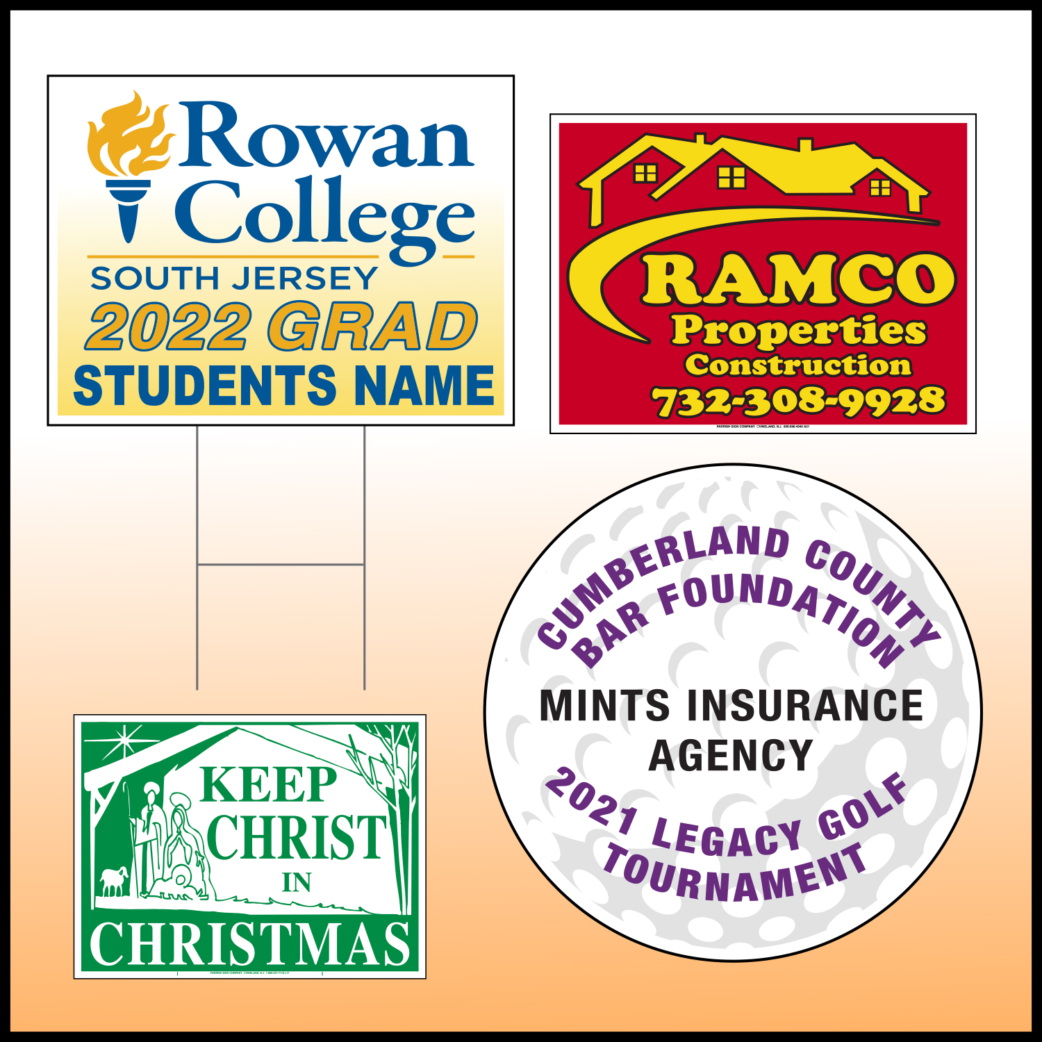 Custom Yard Signs, Corrugated Plastic Yard Signs | Vineland, New Jersey